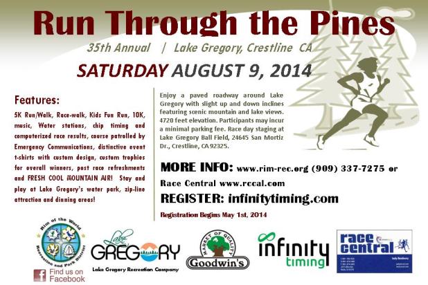 35th Annual Run Through the Pines ~ Lake Gregory – Michelle Calkins and ...